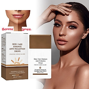 Fake Tan Peptide Serums For Skin Care,Anti-Pollution Sunshine Drops for Replenishing Skin and Body,Bronzing Serum & Facial Tanning Drops,Liquid Bronzer Cream for Aging Skin (1 PCS)