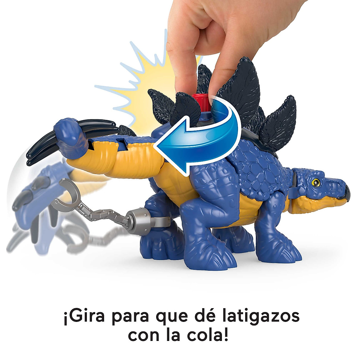 Fisher-Price Imaginext Jurassic World Dinosaur Toy Stegosaurus & Dr. Alan Grant Figure Set for Pretend Play Preschool Kids Ages 3+ Years