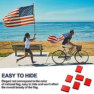 Frienda Flag Weights 8 Pieces Flag Tangling Prevention Weight Anti Tangle Hanging Flag Weights Mounted Accessory,Easily Applied and Attached Weights Remain Your Flags untangle