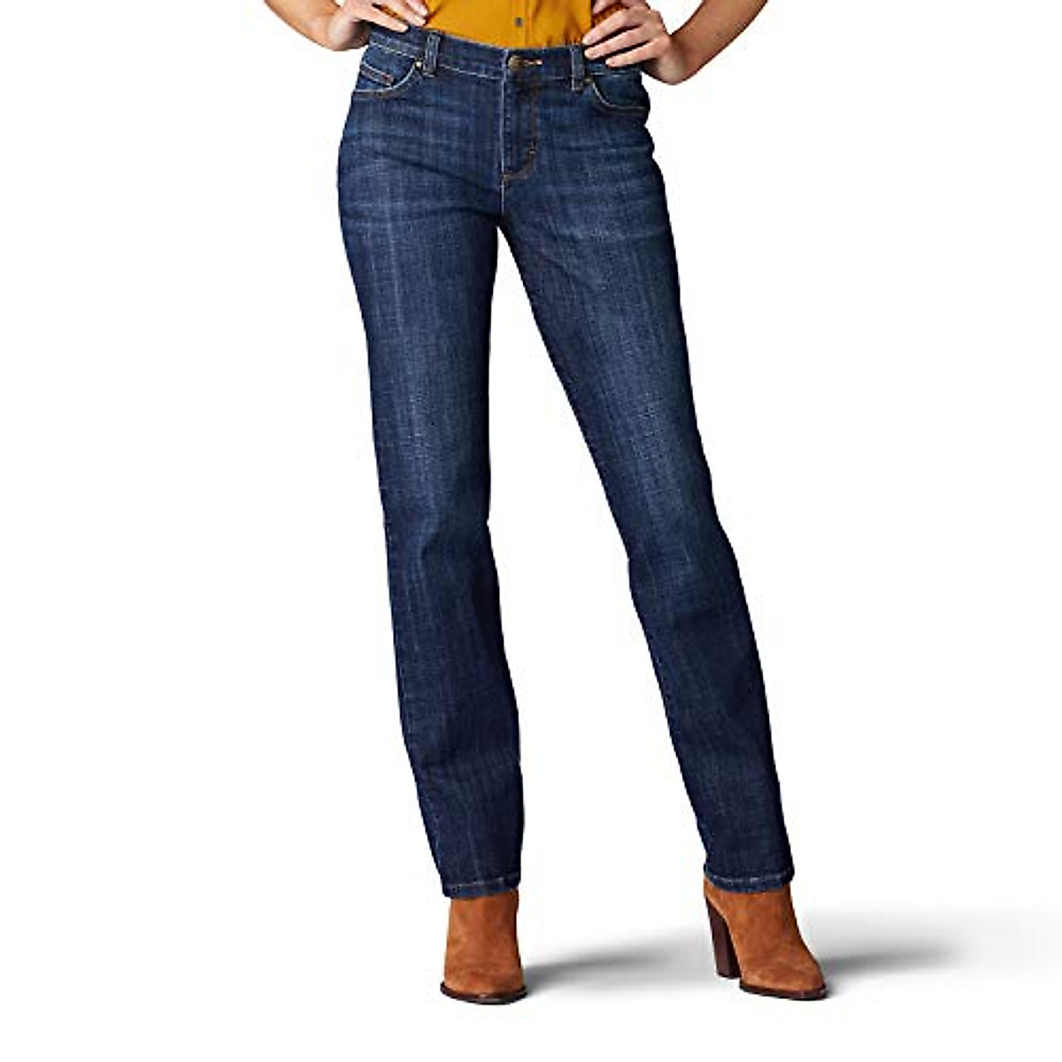 Lee Women's Relaxed Fit Straight Leg Jean, Bewitched, 8 Medium