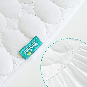 Pack N Play Mattress Pad Sheets Fitted Waterproof Mini Crib Mattress Protector 39” x 27” Fit Graco Pack and Play Mattress Machine Wash Quilted Playard Mattress Cover