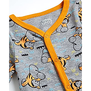Disney Baby Boys' Romper: Mickey Mouse, Winnie the Pooh, Lion King, Size 6-9 Months, Tiger