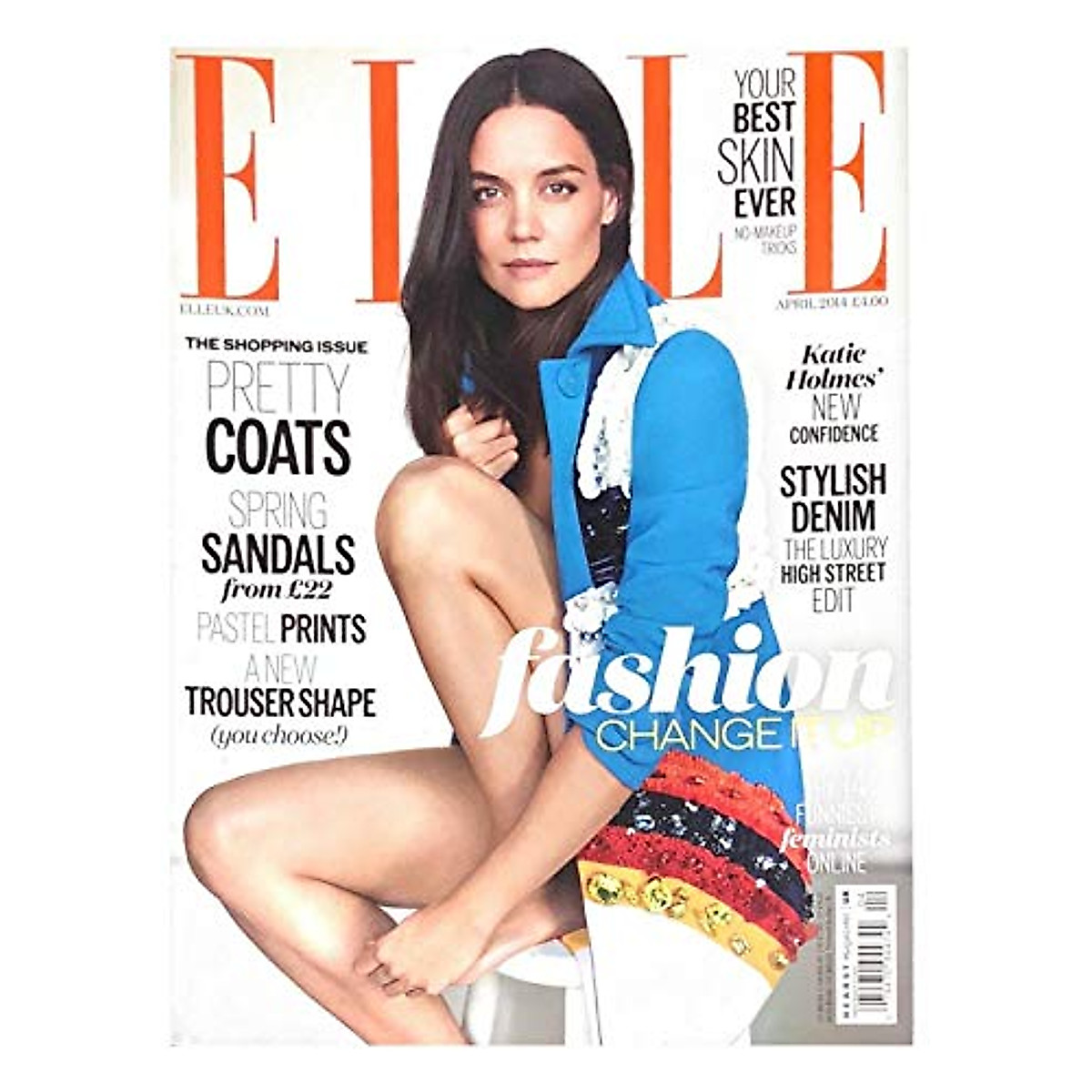ELLE MAGAZINE, KATE HOLMES NEW CONFIDENCE, APRIL 2014
