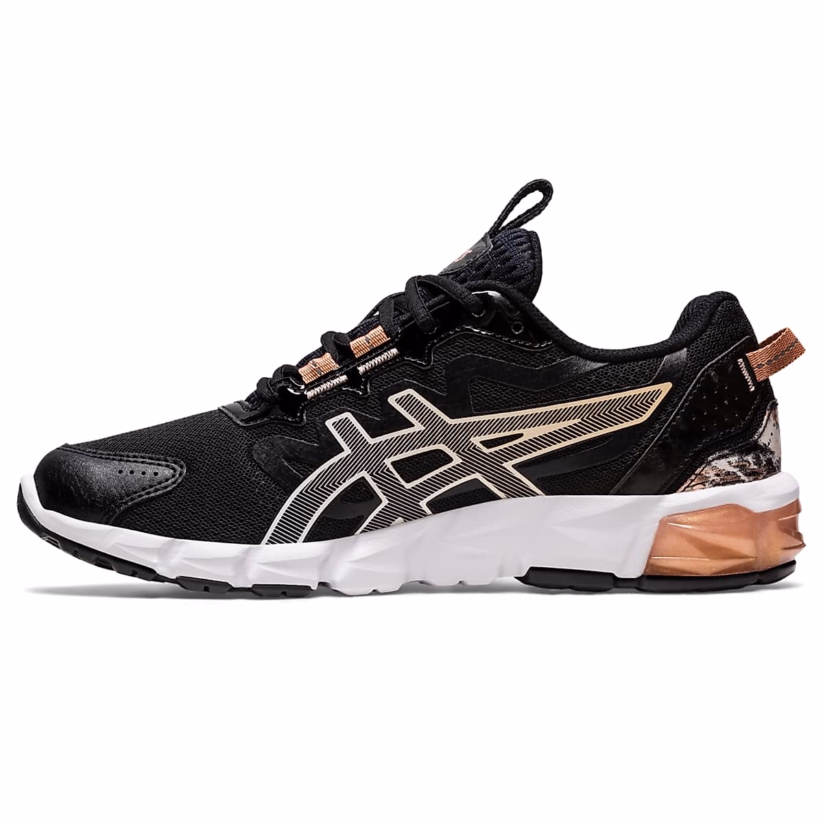 ASICS Women's Gel-Quantum 90 Sportstyle Shoes, 9, Black/Rose Gold