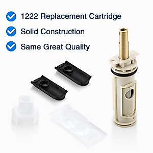 Cartridge for Moen 1222 Replacement, Compatible with Moen 1222 Collection One Handle Posi-Temp Faucet Cartridge Replacement Tub Shower Only Configurations, 1 Pack, Brass