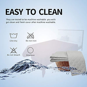 Easy-Going 100% Waterproof Dog Bed Cover, Non-Slip Pet Blanket for Furniture, Washable Couch Cover, Repleasement Sofa Cover (52X82 in,Light Gray)