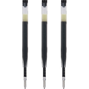 Pilot Dr. Grip Center of Gravity Ballpoint Pen Refills, Medium Point, Black Ink, 3 Packs of 2 Refills (6 Refills Total)