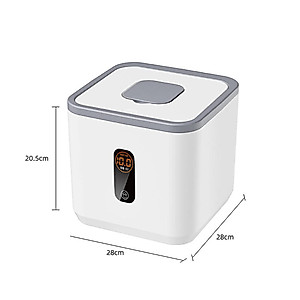 rice container, flour container, pet food container, kitchen one-touch open lid sealed rice bucket, household containers for food, cat food dog food storage bucket for cereals, rice, dog food (10KG)