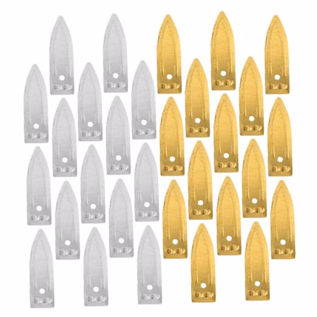 TOYANDONA 40pcs Sheet Battery Experiment Materials DIY Fruit Battery Materials Fruit Battery Experiment Supplies Electrode Strip for Electroplating Copper Strip Electrode Strips Zinc