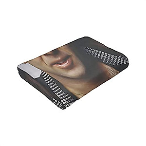 Nicolas Cage Soft and Comfortable Warm Throw Blanket Beach Blanket Picnic Blanket Fleece Blankets for Sofa,Office Bed car Camp Couch (50"x40")