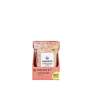 The Honest Company Sanitizing Alcohol Wipes, Grapefruit Grove, 15 Count (Pack of 10)