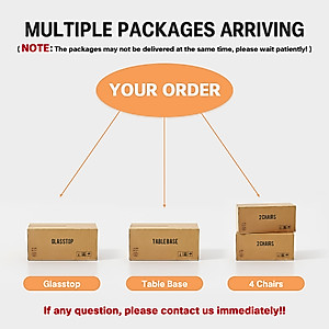 PADMA HOUSE Glass Counter Height Bar Table Stools Set of 4, 42" Round Glasstop Counter Height Table Chairs Set 26" H Barstools Chairs with Upholstered Back for Bar Kitchen Restaurant, Black