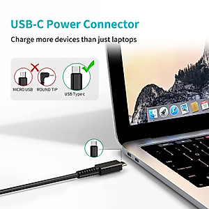 65W 20V 3.25A USB-C Power Adapter Charger for Dell XPS 12 13 9250/60 /70/80, Latitude 5290-2in1 5480 5580 7275 7280/90 7370/80/90 7480/90 and Other Type C Devices