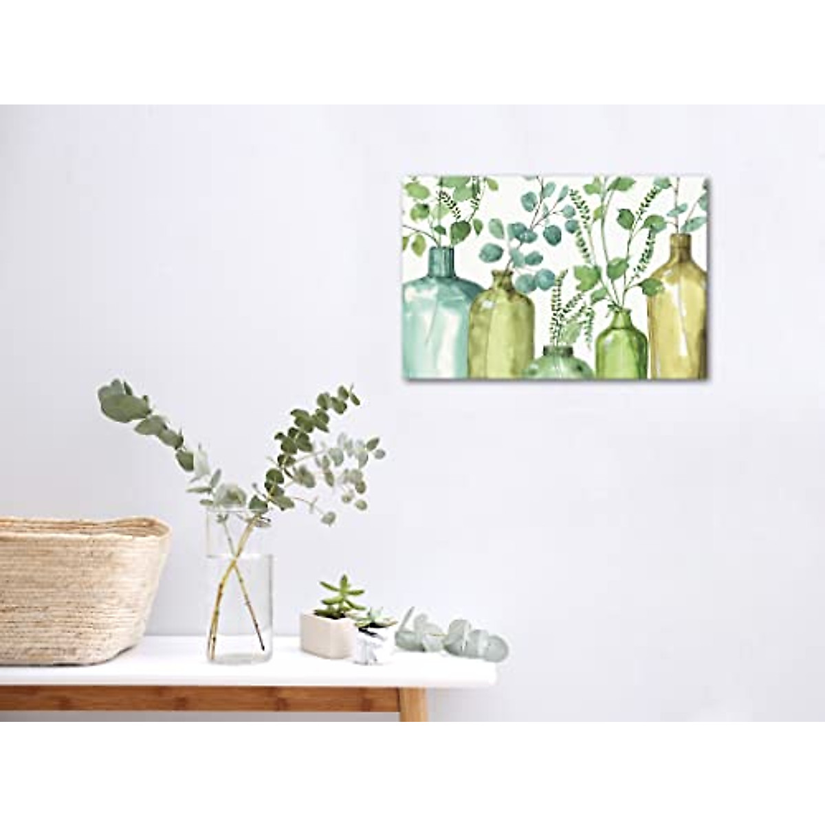 Artmaple Paint by Number for Adults Beginner Kids, Ideal Gift Choice for Birthday,Anniversary or Any Festival. DIY Acrylic for Decor Canvas Roll (16x24, Plants in Glass Bottles)