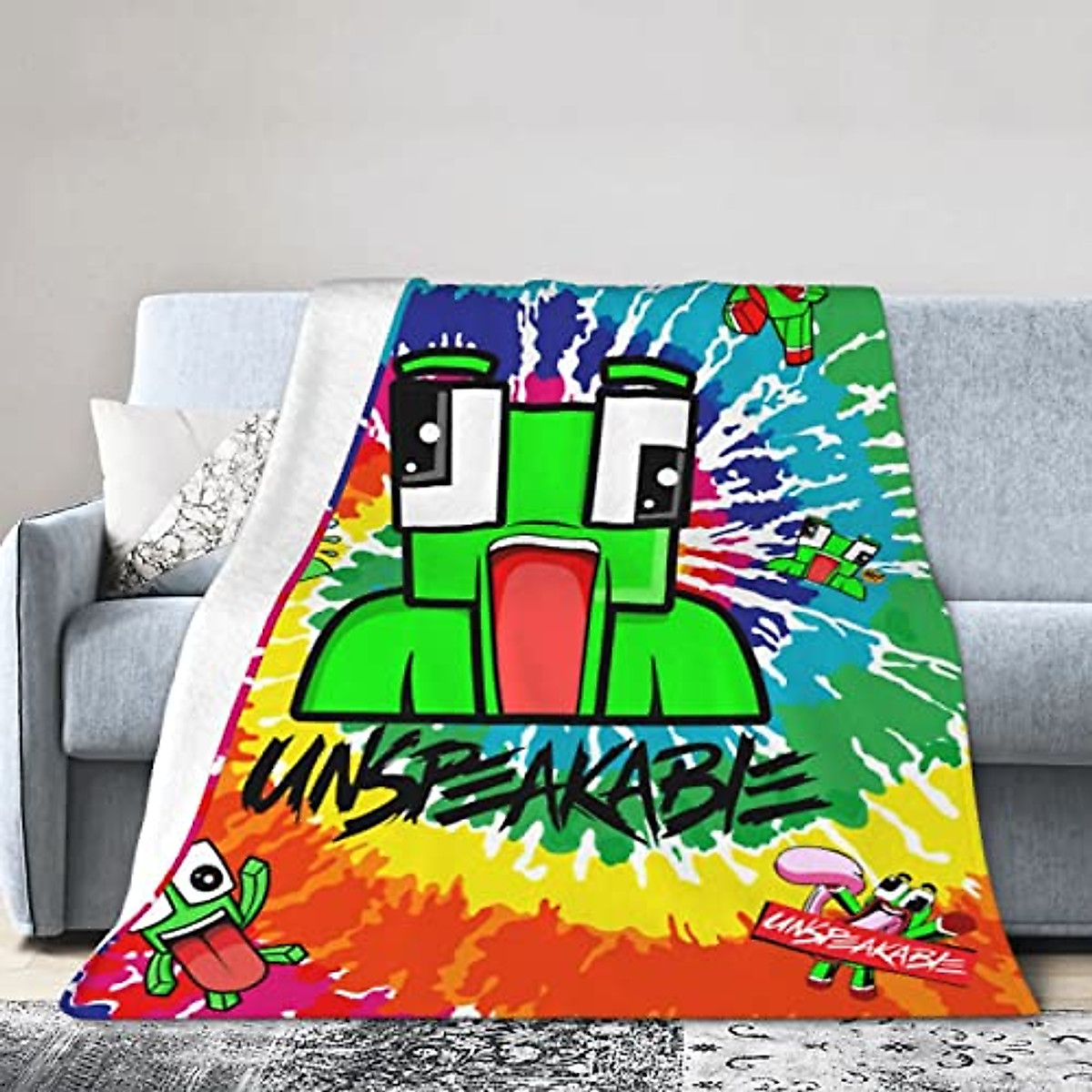 Cartoon Blanket Throw Blankets Couch Bed Sofa Fleece Blanket Super Soft Fuzzy Warm Cozy Flannel Fleece Bed Blanket Lightweight Decorative Living Room for All Seasons 50"X40"