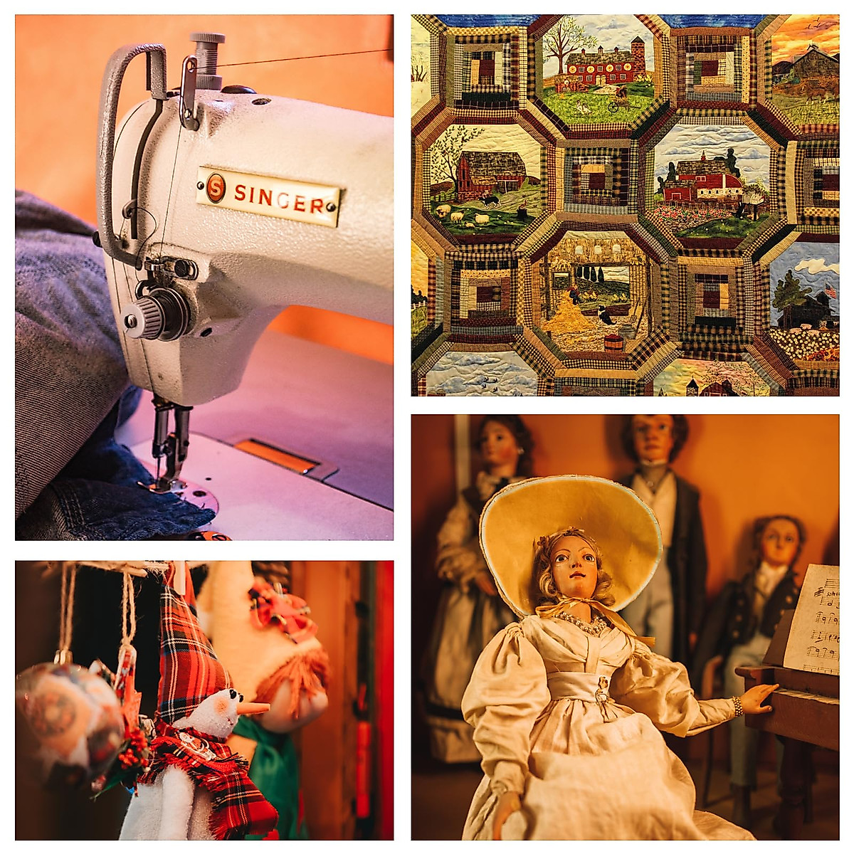 SHRJ 24Pcs Sewing Thread Spools Set 1000 Yards Per Spool Mixed Cotton Threads for DIY Sewing Machine, Embroidery Machine, Hand Sewing, 24 Colors