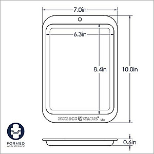 Nordic Ware Naturals Compact Baking Sheet, Silver