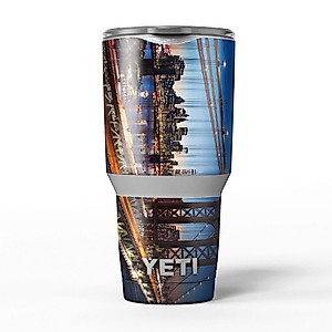 Design Skinz Brooklyn Glimpse - Skin Decal Vinyl Wrap Kit compatible with the Yeti Rambler Cooler Tumbler Cups