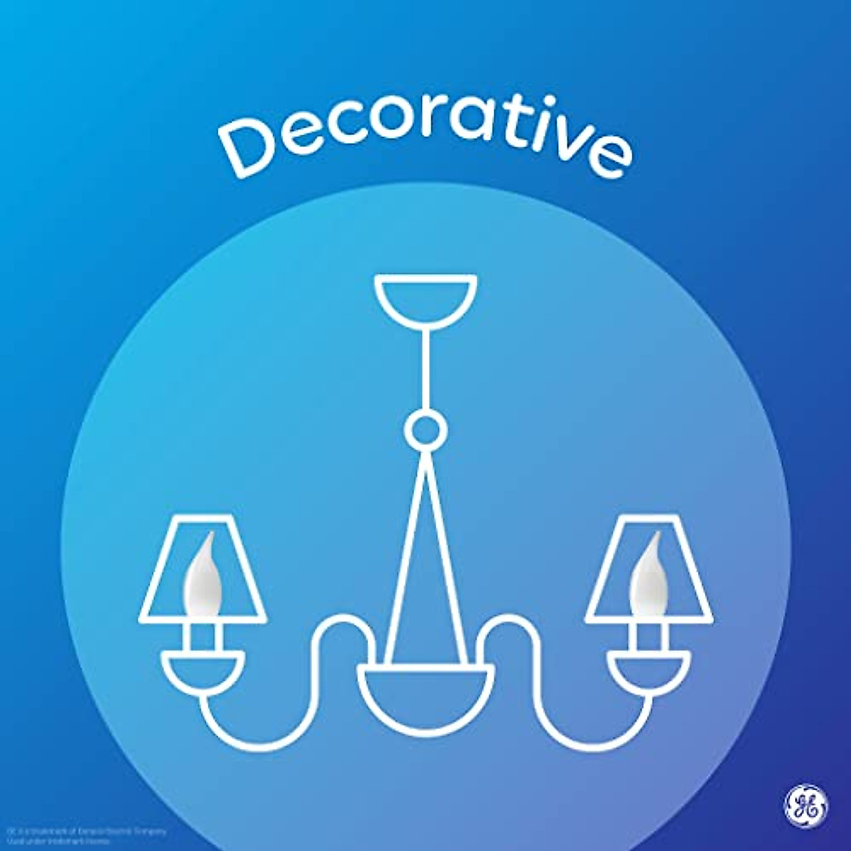 GE Relax LED Light Bulbs, 60 Watt Eqv, Decorative Clear Finish, Soft White, Small Base (8 Pack)