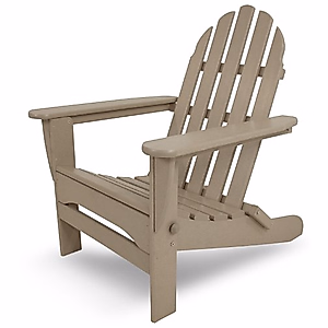 POLYWOOD AD5030SA Classic Folding Adirondack, Sand