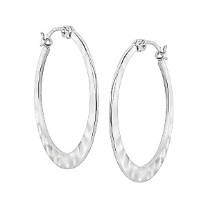 Silpada .925 Sterling Silver Hoop Earrings for Women, Jewelry Gift Ideas, 'Full Circle'