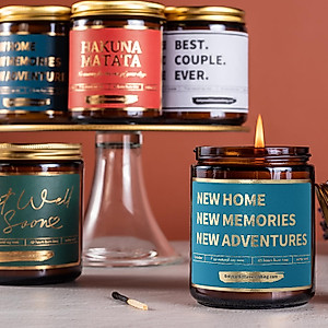 House Warming Gifts for New Home - New Home Candle - New Apartment Housewarming Gifts Ideas for 1st First Time Homeowner - New Home Gift Ideas - Housewarming Gift for Women, Neighbors, Friends