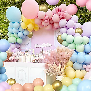 181pcs Pastel Balloon Arch Pastel Rainbow Balloon Garland Kit for Birthday Wedding,Unicorn Macaron Party Decoration Globos para Decoration de Fiestas