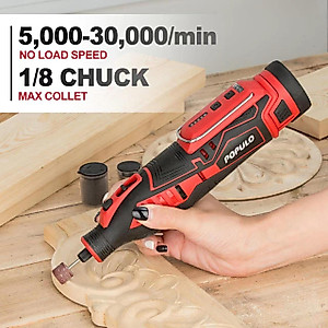 POPULO 12V Max Lithium-ion Cordless Combo Kit (3-Tool), Power Drill Driver, 1/4 in. Impact Driver, Power Rotary Tool Combo Kit with 2.0Ah Batteries (2-Pack), Charger and Tool Bag