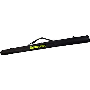 BRUBAKER XC Touring Cross-Country Ski Bag for 1 Pair of Skis and 1 Pair of Poles - Black/Neon Yellow - 82 3/4 Inches / 210 Cm