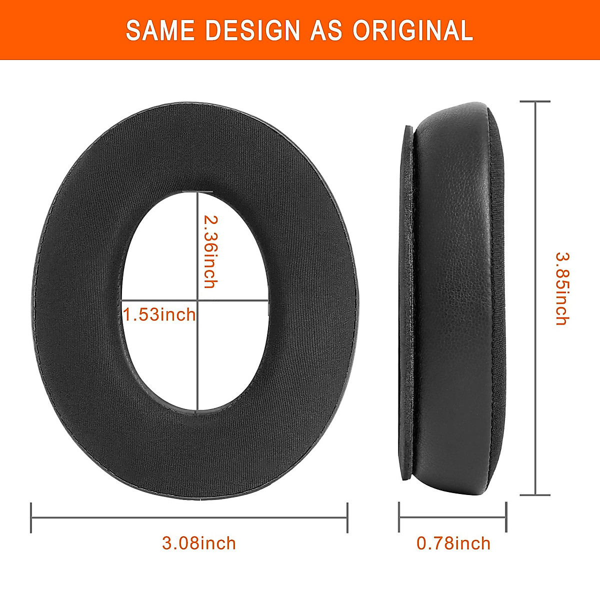 Ear Pads Replacement for Bose QuietComfort 45, Cooling Gel Earpads with Memory Foam for Bose QC45 & QC SE Wireless Headphones Upgraded (Black)