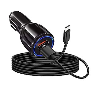Fast Car Charger 5FT USB C Charging Cable Power Cord Wire Compatible for Remarkable 2 Paper Tablet, Onn Pro 8", Pro 10.1", ONN Surf 8” ONN Surf 10.1” Gen 2 Model & More USB-C Port Tablet Charger
