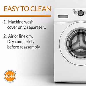 K&H Pet Products Lectro-Soft Outdoor Heated Pad Replacement Cover Fleece Medium 19 X 24 Inches