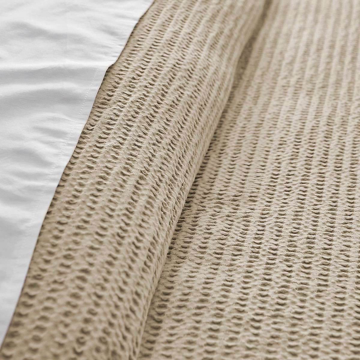 Levtex Home - Cloud Waffle Duvet Cover Set - King Duvet Cover + Two King Pillow Cases - Waffle Weave - Taupe - Duvet Cover (106 x 94in.) and Pillow Case (36 x 20in.) - Cotton