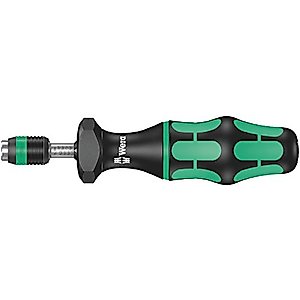Wera 05074710001 Kraftform 7445 Hexagon Torque Screwdriver, 1/4" Head, 2.5-11.5"/lbs Variable Torque Adjustment Range