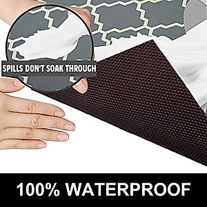 AiBOB Under The Sink Mat, 24 X 36 in, Durable Premium Mats Protect Kitchen and Bathroom Cabinets, Waterproof Absorbent Shelf Liner, Grey