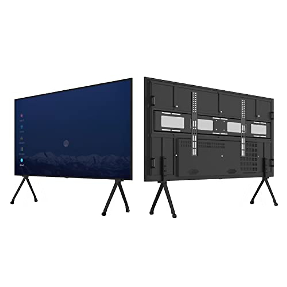 GTUOXIES 110 Inch UHD LED Smart TV, 4K Screen Television with Mount & Stand TS110TV High Resolution LCD Screen 16:9 Indoor Cinema with Anti-Glass WiFi, HDMI, USB Ports