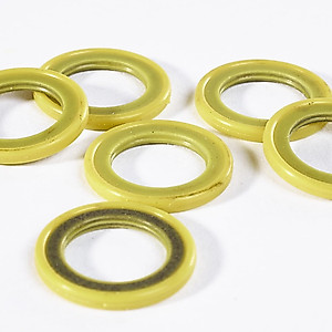 UTSAUTO 6Pcs Gearcase Drain Plug Seal 12-19183Q02 Lower Unit Seals Replacement for 3/8”-16 Drain Fill Screws