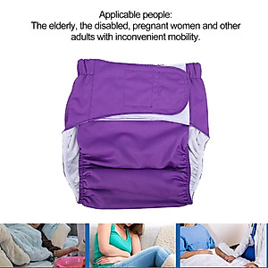 Incontinence Protection Nappies, Breathable Reusable Good Water Absorption Adult Cloth Diaper for Home for Hospital(Large Size)