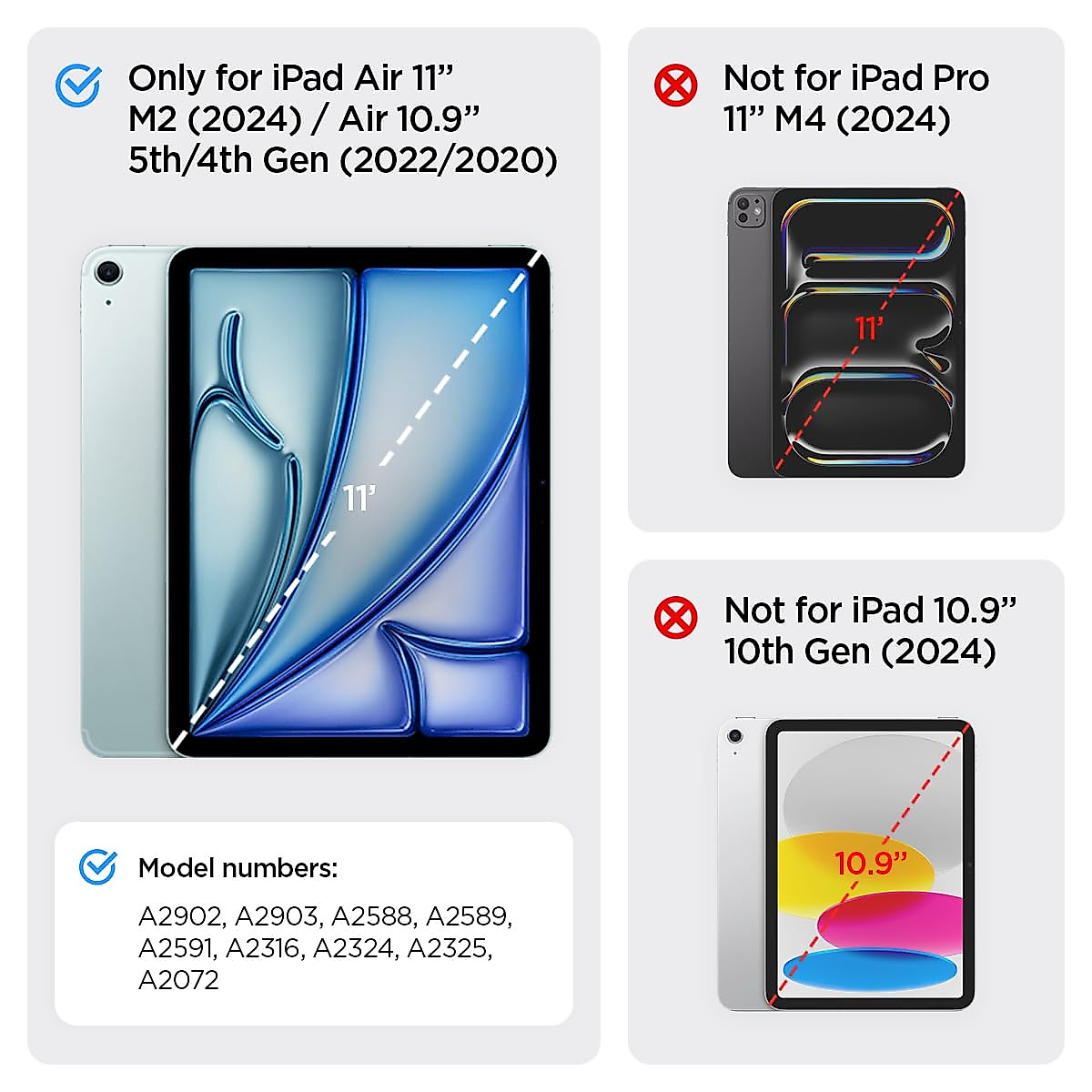 Spigen Tough Armor Pro Designed for iPad Air 11 Inch Case (2024), 10.9 Inch 5th/4th Generation Case (2022/2020) with Pencil Holder - Gunmetal