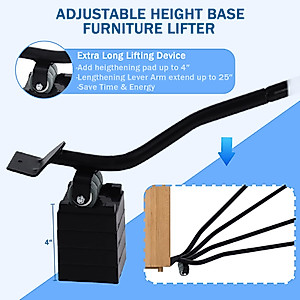 Ketofa Furniture Movers with 5 Wheels, Furniture Dolly Heavy Duty 2200lbs/1000kg Load Capacity, Furniture Lift Mover Tool Set with 360°Rotation for Moving Furniture & Appliances