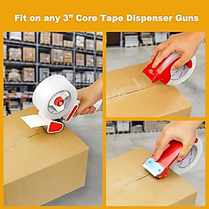 Xhaleseal Clear Packaging Tape 6 Rolls 2.7mils 2inch 110Yards Total 660yards 1980feet Refill Heavy Duty Packing Tape for Moving Shipping Packaging Boxes