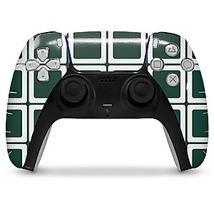 WraptorSkinz Skin Wrap compatible with Sony PS5 DualSense Controller Squared Hunter Green (CONTROLLER NOT INCLUDED)