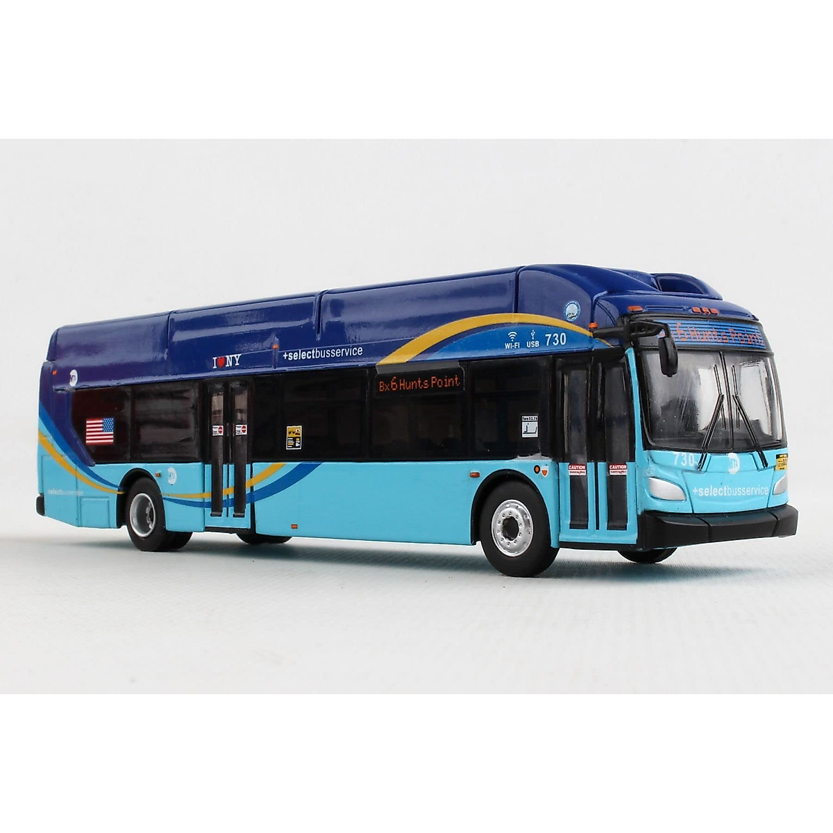New Flyer Xcelsior MTA NYC Transit Select Bus Service 1/87 Scale DW New in The Box