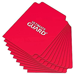 2 Packs Ultimate Guard Red Card Dividers (10) Standard Size Individual Pack