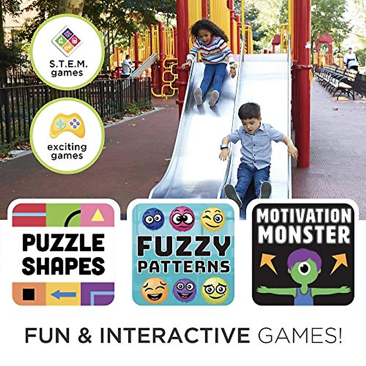 PlayZoom Kids Smartwatch 2 with Swivel Selfie Camera, STEM Learning, 20+ Games, Audio Bedtime Stories, Store Music for Kids Toddlers Boys Girls