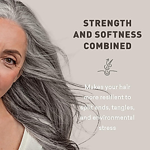 Just Nutritive Gray Hair Conditioner | Gray Hair Treatment | Just Natural Hair Care | Natural Conditioner 16 Oz.