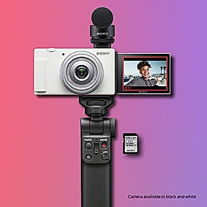 Sony ZV-1F Vlog Camera for Content Creators and Vloggers with Vlogger Accessory Kit, Small and Vlogger Shotgun Microphone ECM-G1