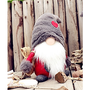 Amazlab Swedish Santa Gnome Plush, Handmade Scandinavian Tomte Nordic Nisse Sockerbit Elf Dwarf Home Household Ornaments, Christmas Santa Decoration