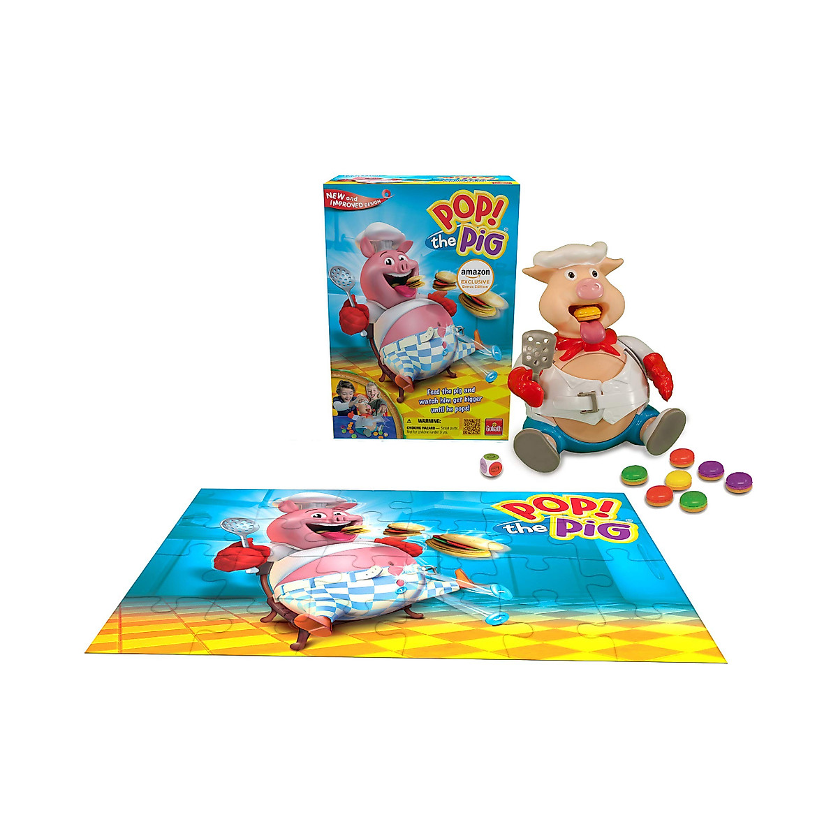 Goliath Pop The Pig w/Bonus 24pc Puzzle (Amazon Exclusive)
