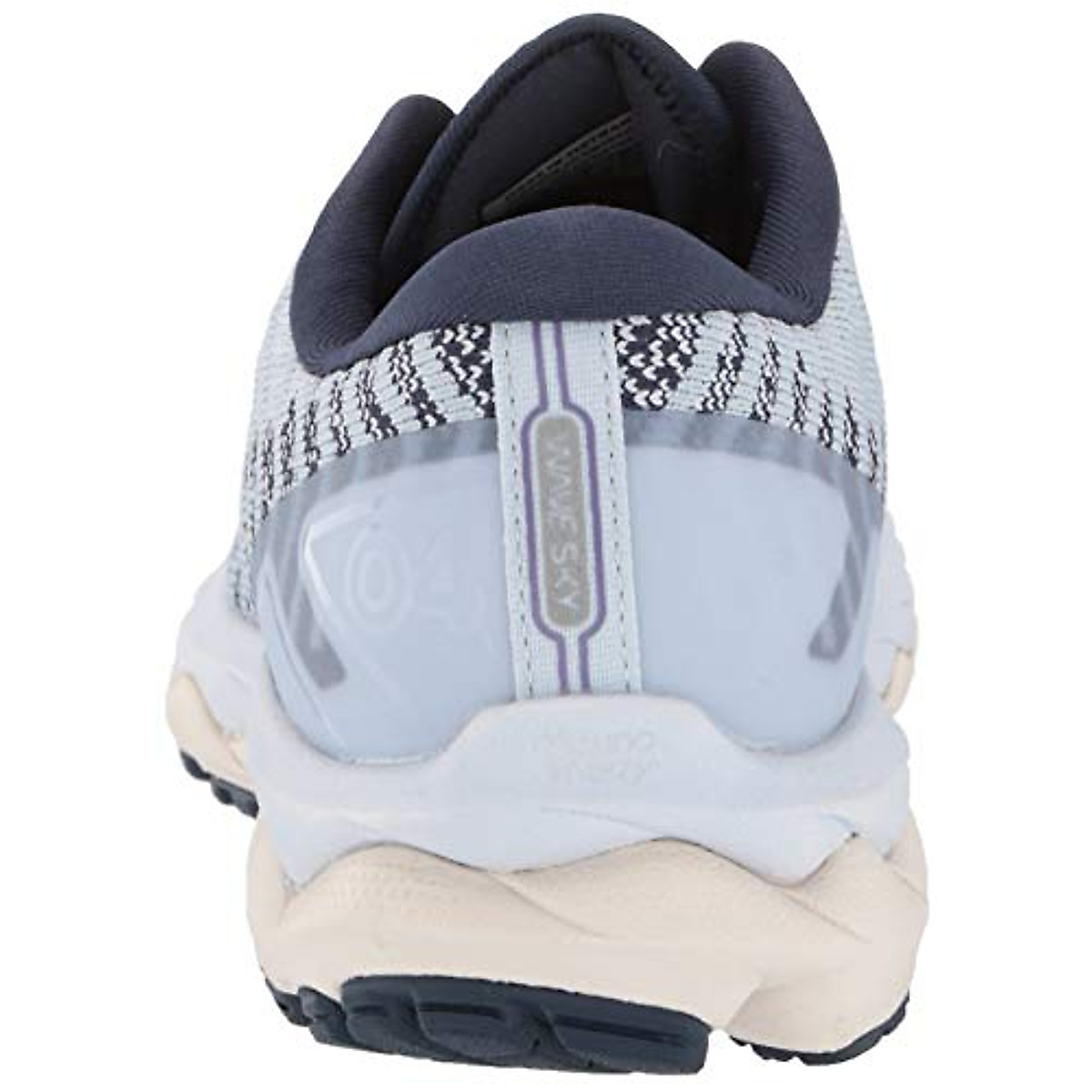 Mizuno womens Wave Sky 4 Waveknit Running Shoe, Arctic Ice, 8 US